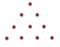 Write a program in C# Sharp to make such a pattern like a pyramid with ...