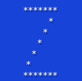 Write a PHP program to print alphabet pattern Z